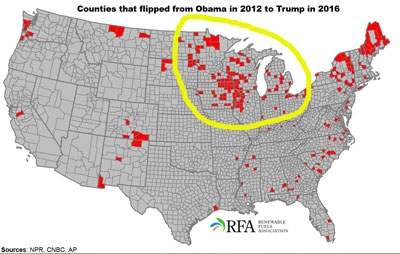 RFA Analysis: #Ethanol Helped Fuel Trump Win | Energy.AgWired.com